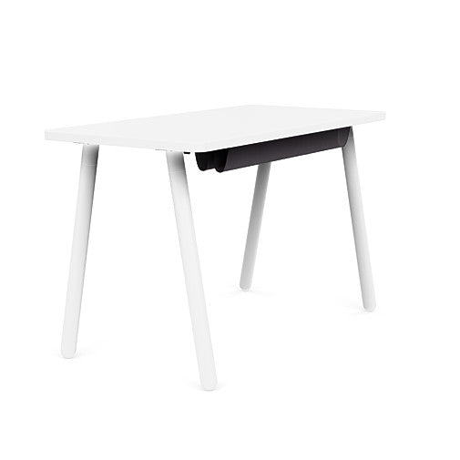 Reya™ White Metal Leg Desk (rounded safe edges) – Because We Chair